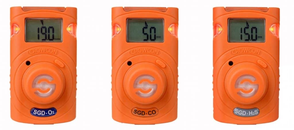 Crowcon Clip Gas Detects Hydrogen Sulphide Carbon Monoxide Oxygen