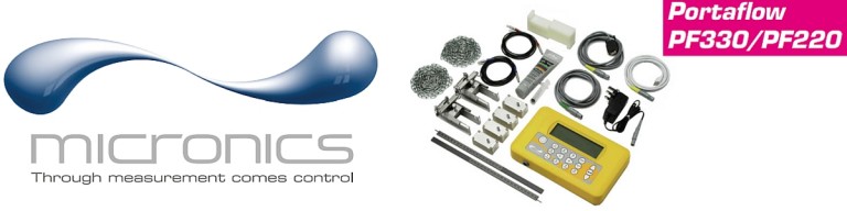 Micronics Portaflow PF330 Portable Clamp-on Flow Meter Ultrasonic