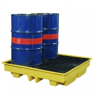 Drum Spill Pallet (Plastic) 205 Litre Drums - Empteezy PP4L