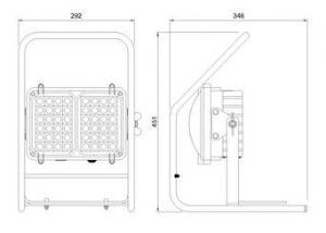 Wolf WF-300 LinkEx LED Floodlite ATEX Zone 1 Zone 2 Hazardous Area