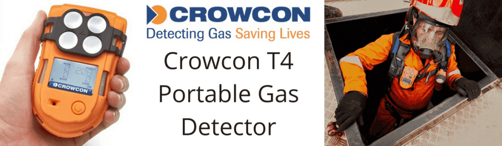 Crowcon T4 Gas Detector - Detection Of 4 Common Gas Hazards
