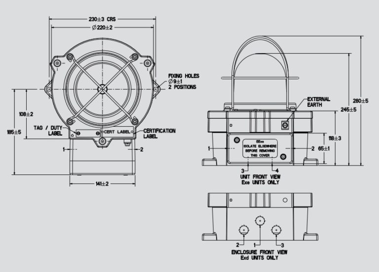 MEDC XB4 | ATEX Beacons | Hazardous Area Beacons Zone 1 & Zone 2