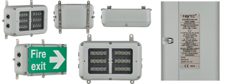 ATEX Bulkhead Light | Zone 1 Linear Bulkhead Light Hazardous Area 2,500 ...