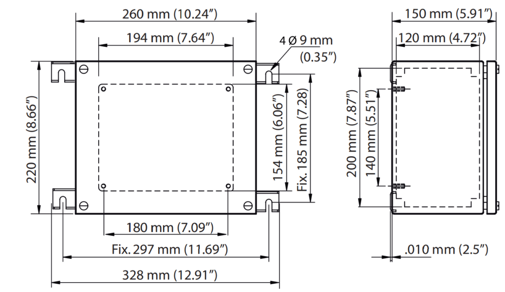 Increased Safety Junction Boxes | Zones 1 2 21 22 | ATX JBES2226150F5