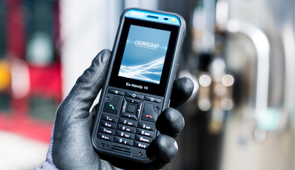 Ecom Ex Handy 10 Intrinsically Safe 4G Mobile Phone | Zone 1/21 & DIV 1