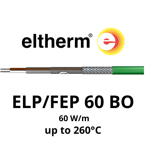 Constant Wattage Heat Tracing Cable | Eltherm ELP/FEP 60 BO Cables