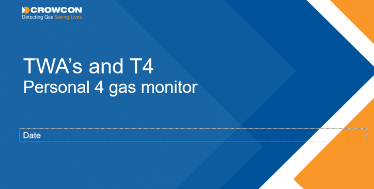 Crowcon T4 Personal Gas Monitor | Portable Gas Detection - Webinar