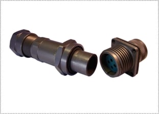 Amphenol Star-Line Connectors | In-Line Receptacle With Conduit Adaptor